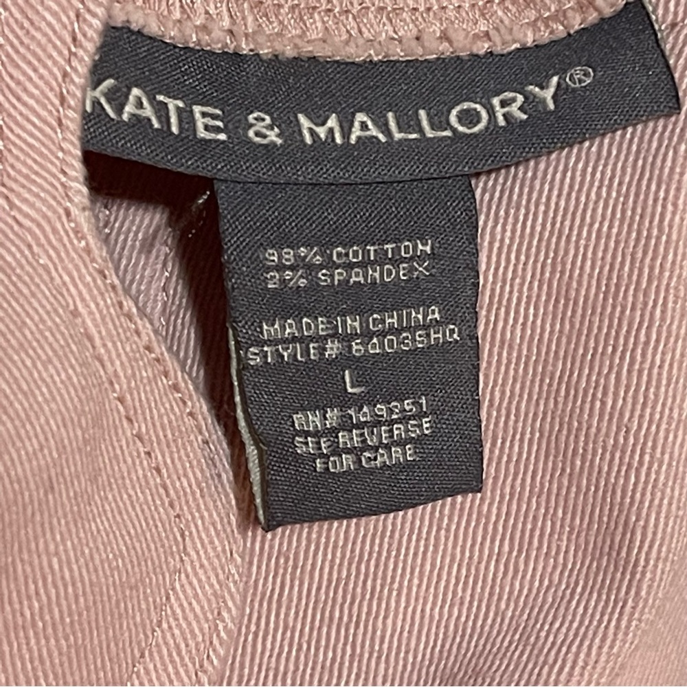 Kate & Mallory Scalloped Pink Denim Jacket - Gem
